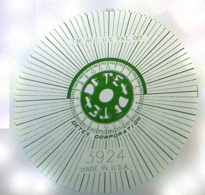 Watchman Clocks - Detex Newman Dials Detex Newman Paper Dials